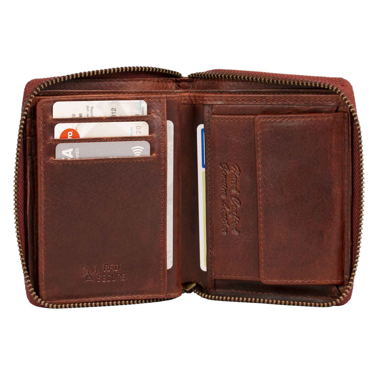 MATADOR Geldbörse Geldbeutel Damen Herren RFID Echt Leder Br